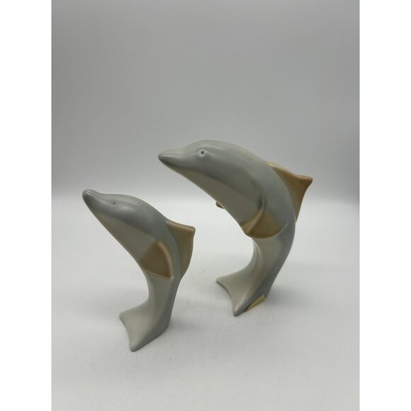 Accents | Vintage Porcelain Dolphin Figurines Set Of Two Standing On ...